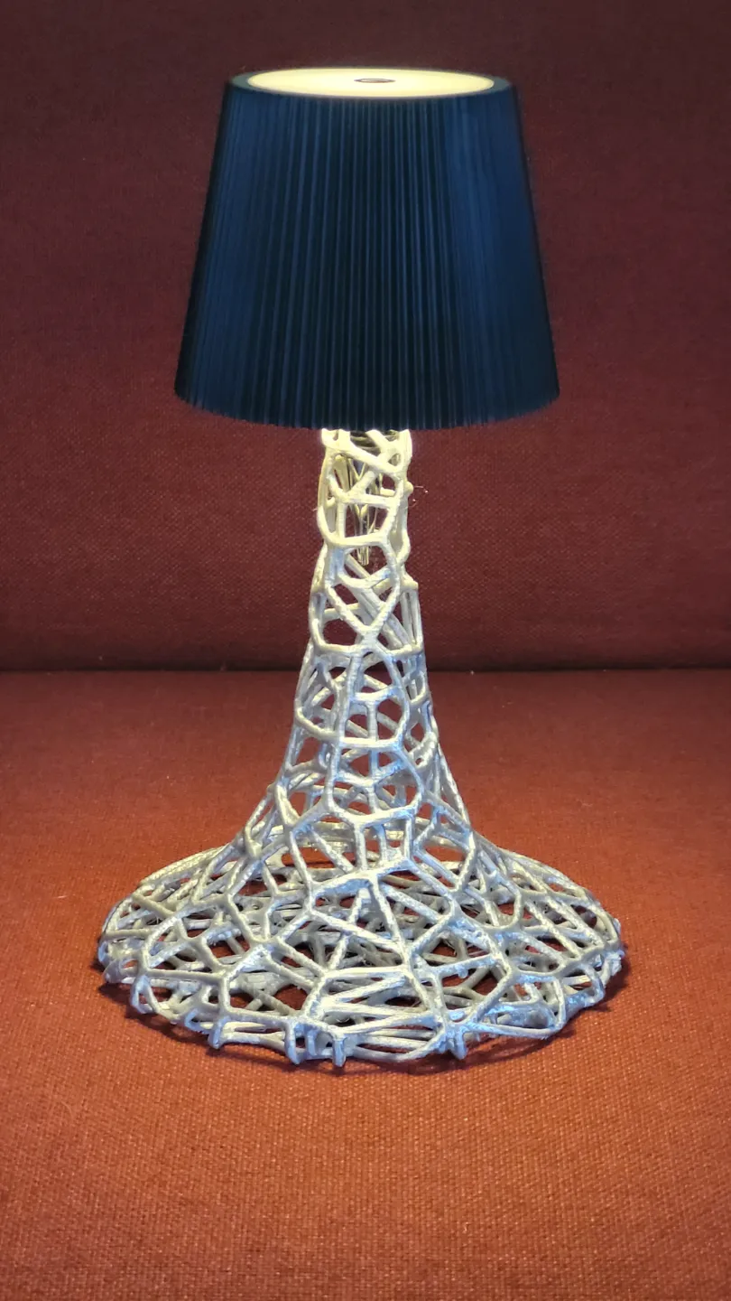 hyperbolic vornonoi lamp stand by user_3766459864 - MakerWorld