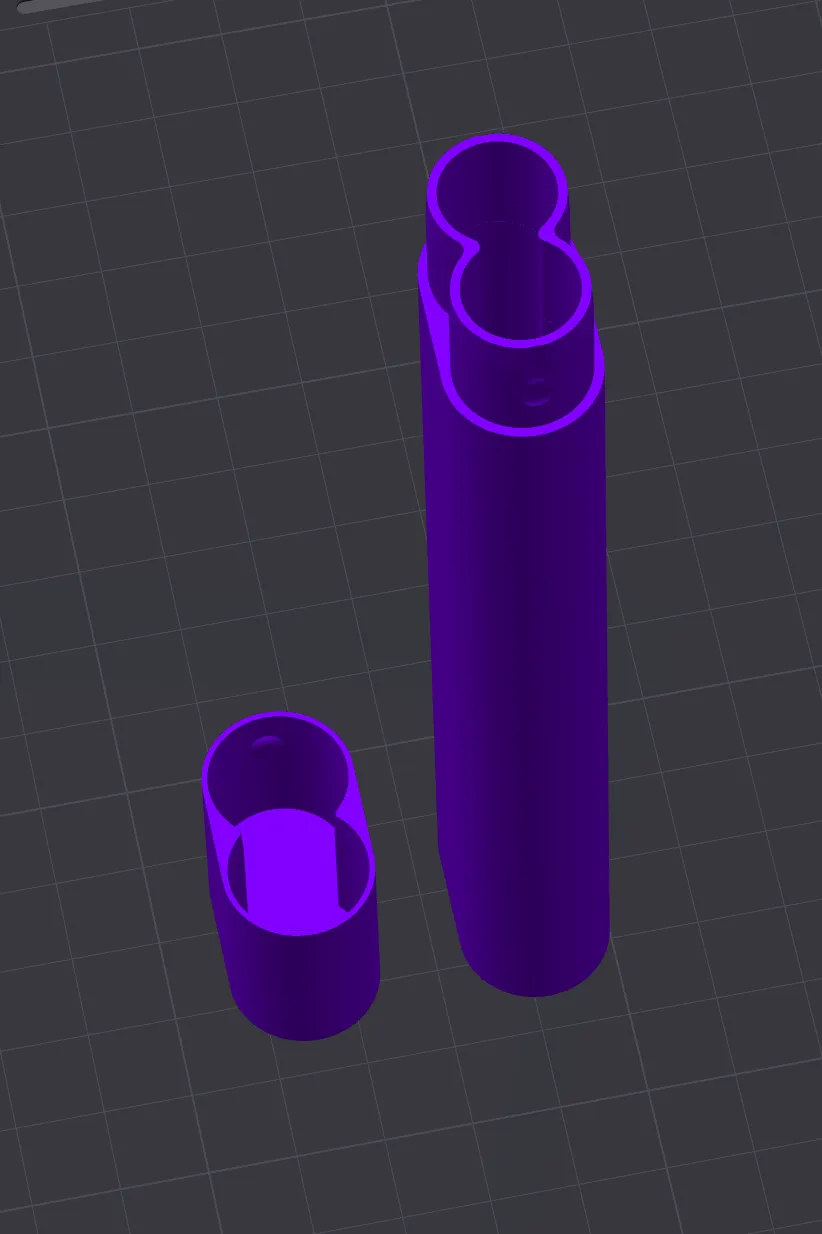 Double Joint Tube with locking Cap Remixed by 3D Otto MakerWorld ...