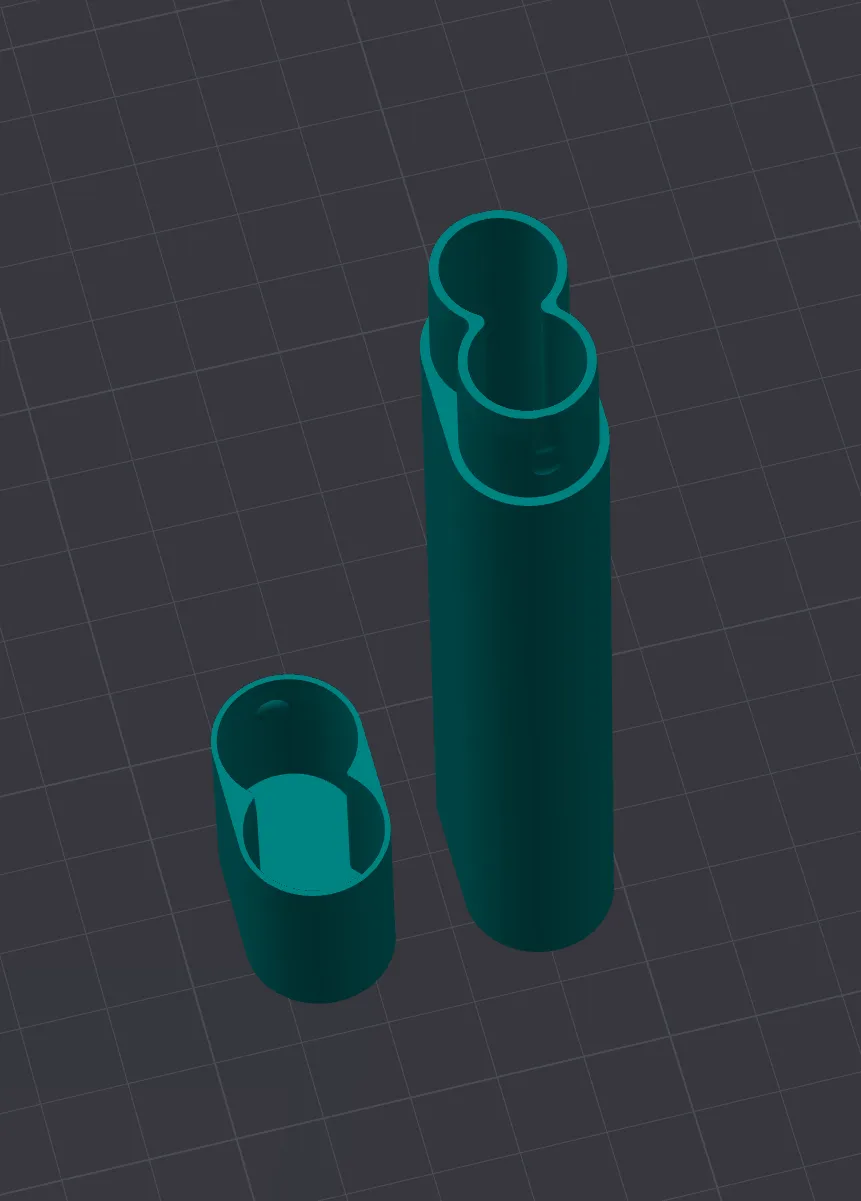 Double Joint Tube with locking Cap Remixed by 3D Otto MakerWorld ...