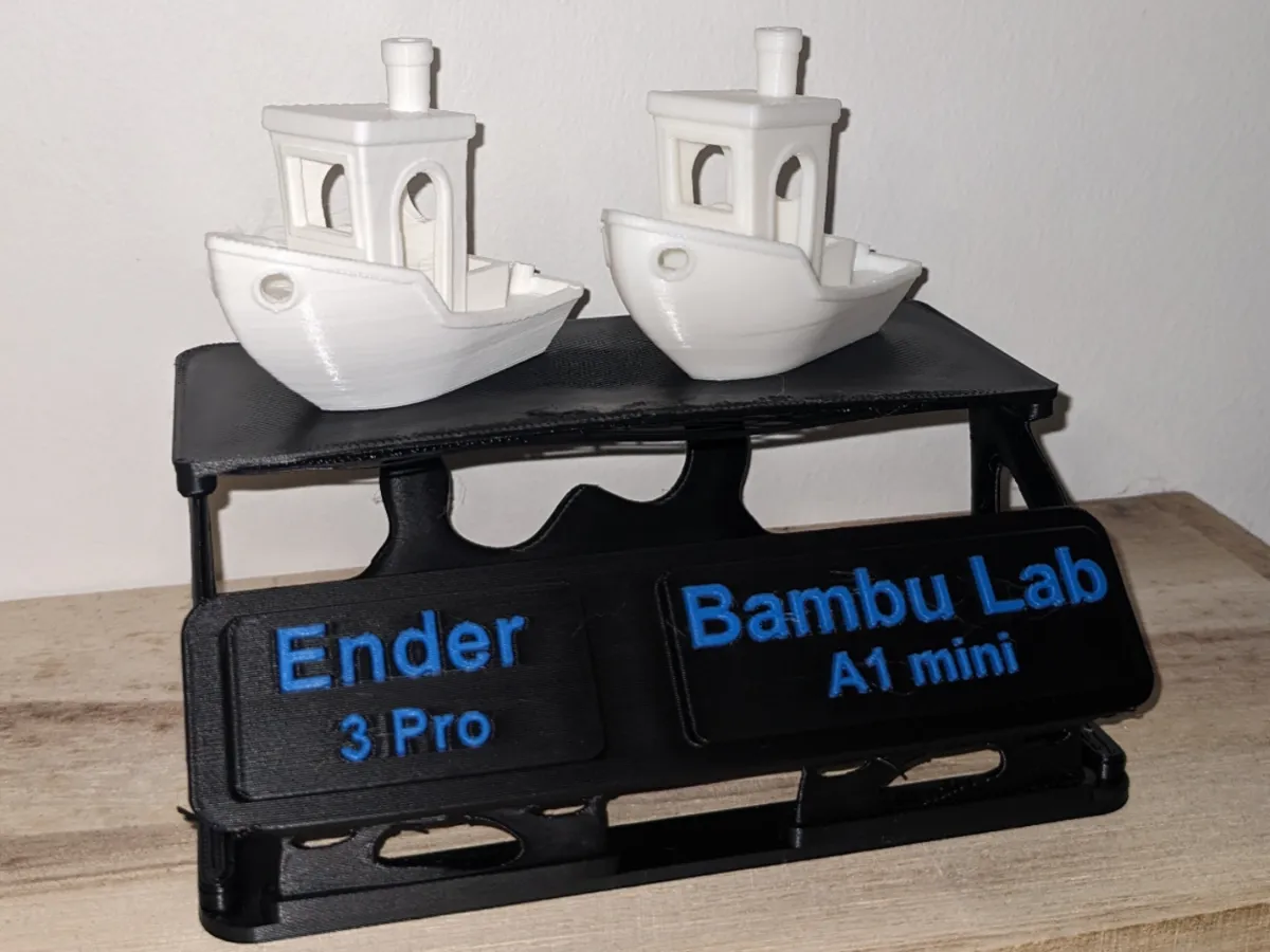 Comparison Stand for Benchy Ender vs Bambu Lab - Free 3D Print Model ...