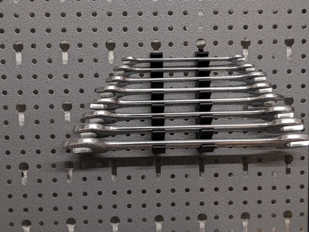 Euro Pegboard Wrench Holder - Free 3D Print Model - MakerWorld