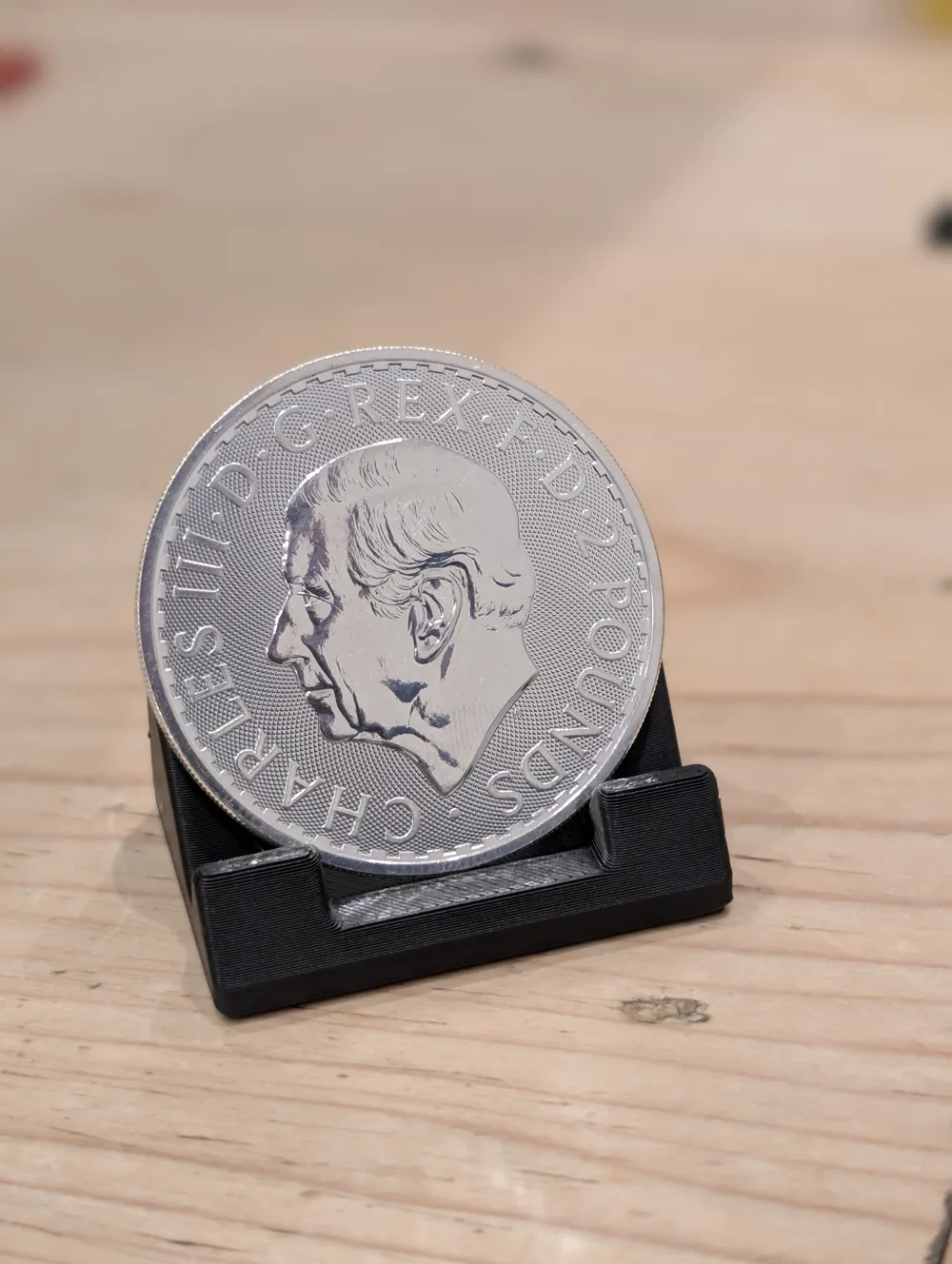 Silver Coin 1oz etc Display Stand / Photographing - Free 3D Print Model ...