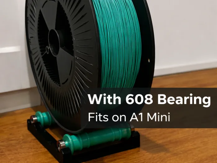 Small spool roller for large and small spools - Free 3D Print Model ...