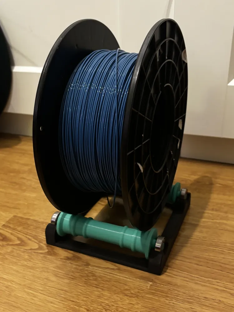 Small spool roller for large and small spools - Free 3D Print Model ...