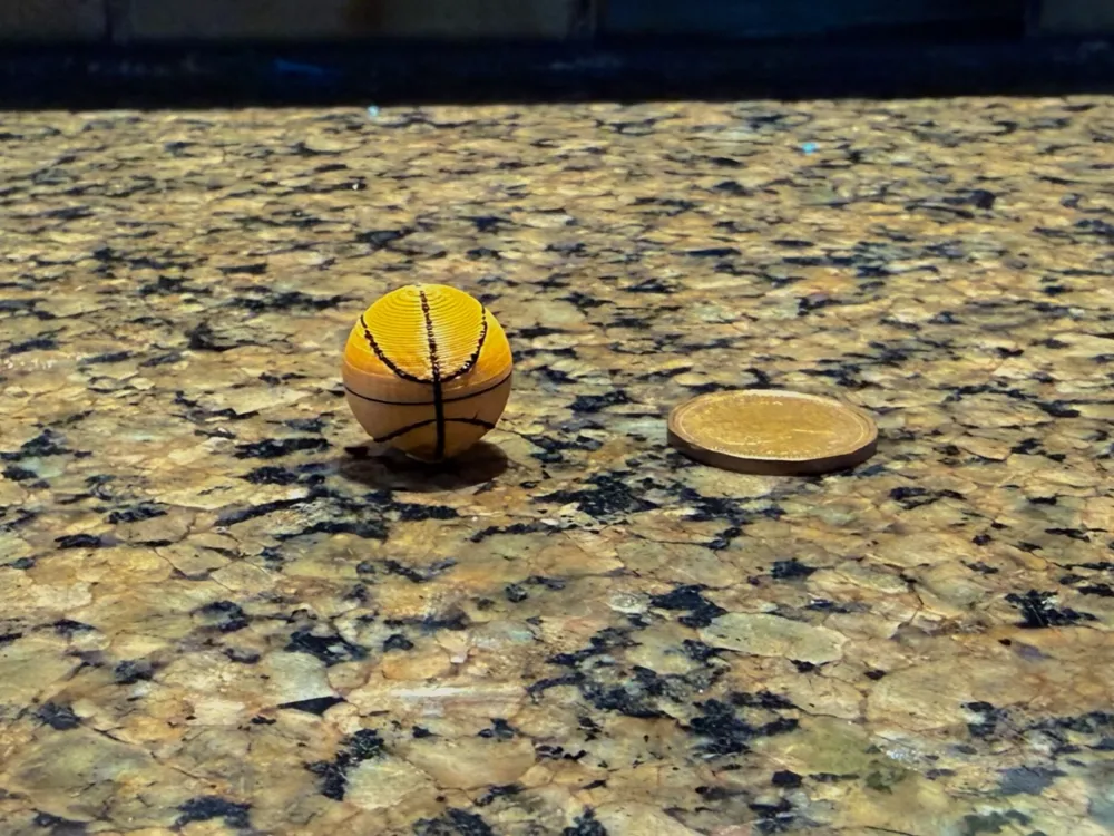 Worlds Smallest Basket Ball - Free 3D Print Model - MakerWorld