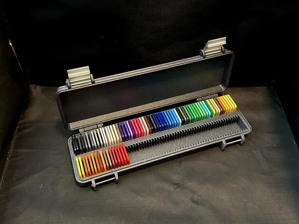 Rugged Filament Type & Color Swatch Storage Box - Free 3D Print Model ...