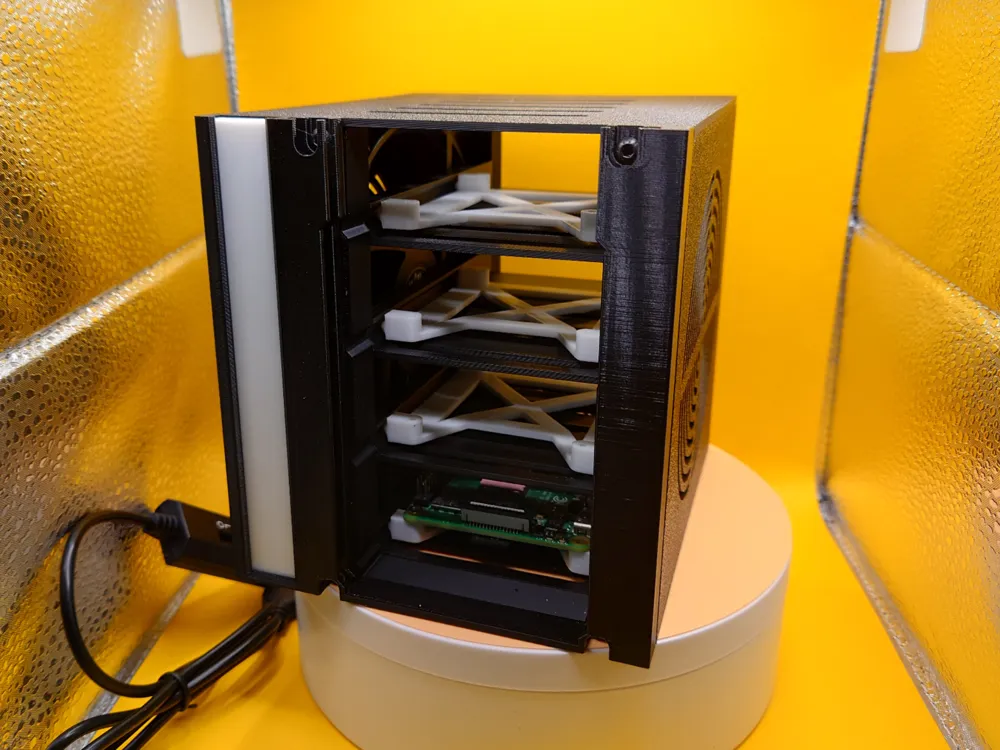Rackberry Pi Cluster Case for Raspberry Pi 3/4/5 by Cypherous ...