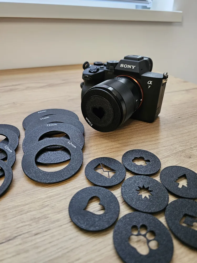 Bokeh Effect Filter with Adapter - Free 3D Print Model - MakerWorld