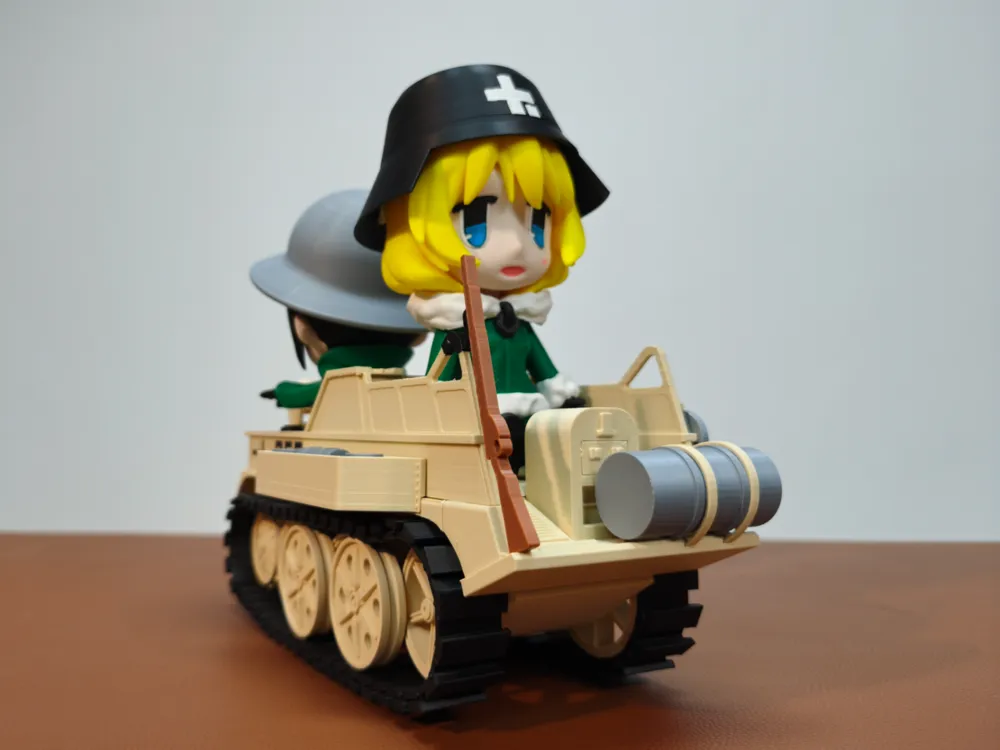 [Girls' Last Tour] Yuri | Nendoroid multi-color separated model - Free ...