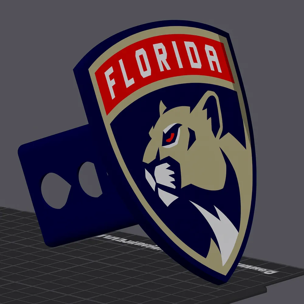 Florida Panthers Logo Hitch Cover by HowieJ MakerWorld: Download Free ...