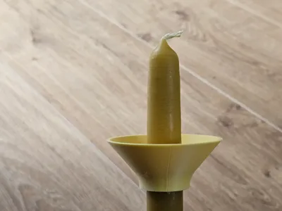 Candle wax catcher - Free 3D Print Model - MakerWorld