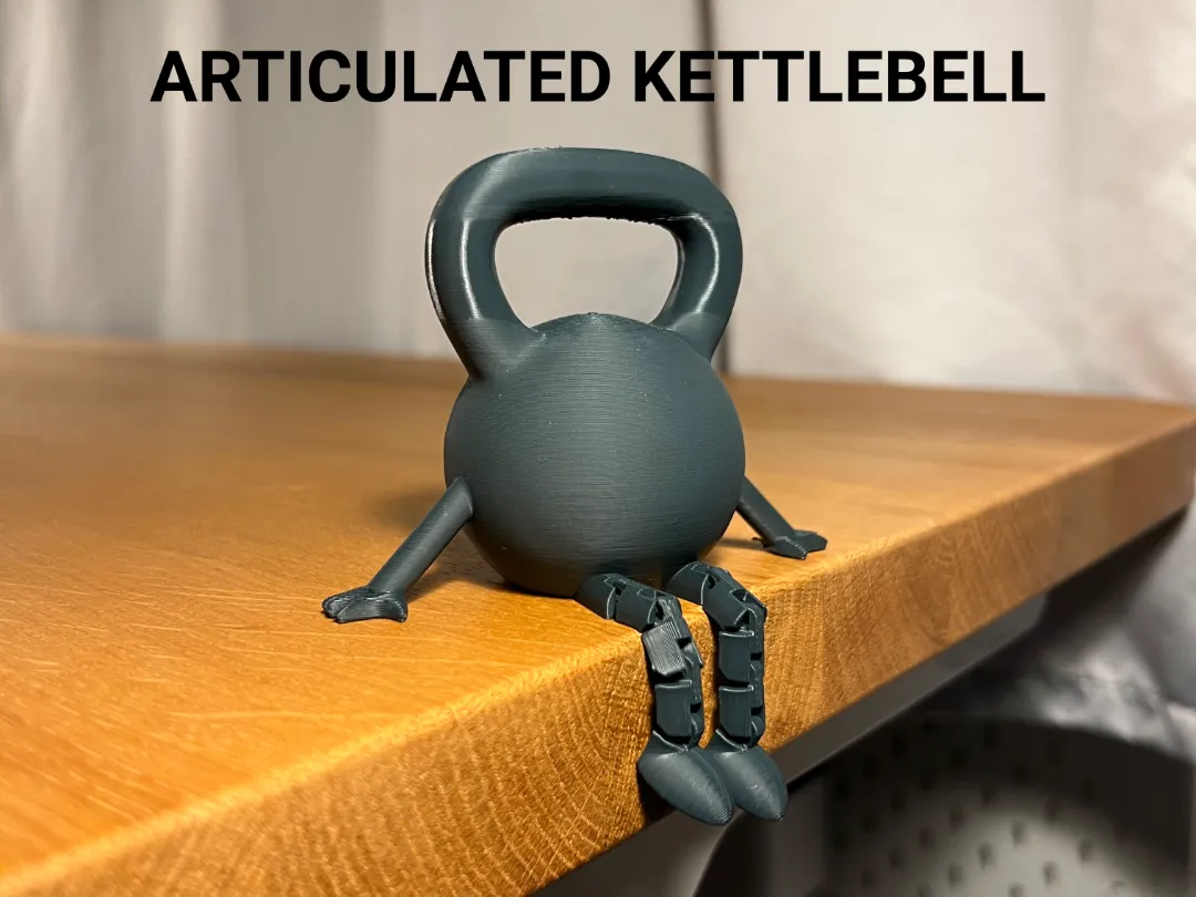Articulated Kettlebell Buddy - Free 3D Print Model - MakerWorld