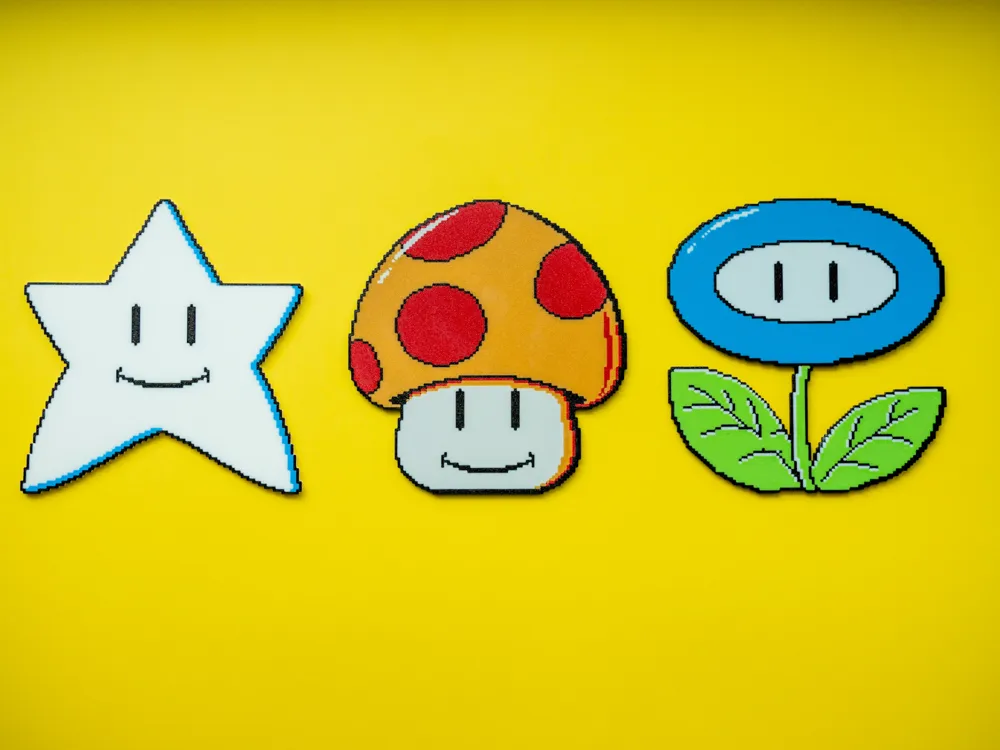 Super Mario Bros 3 Mushroom Star Fire Flower Pack! by Powerpill.prints ...