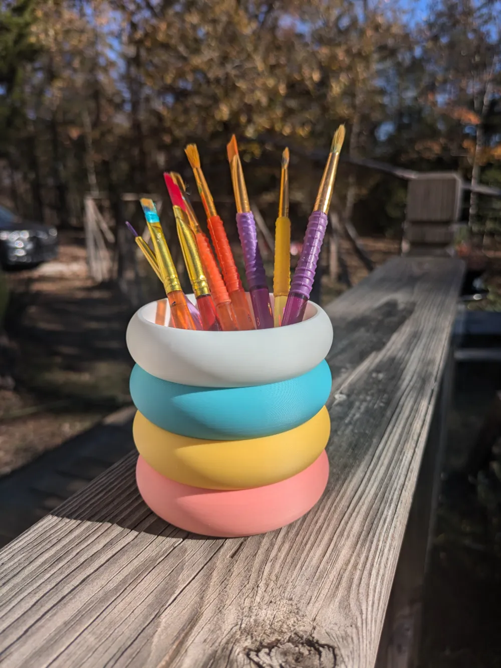Fun Donut Pencil Holder by Double_yy - MakerWorld