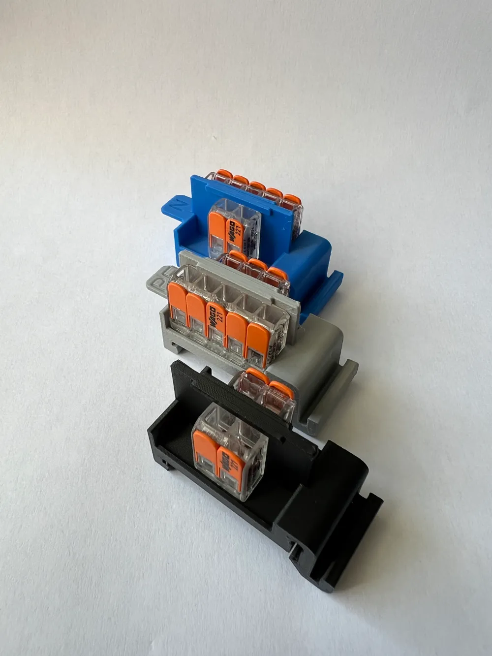 Wago 221 DIN Rail Mount - Free 3D Print Model - MakerWorld