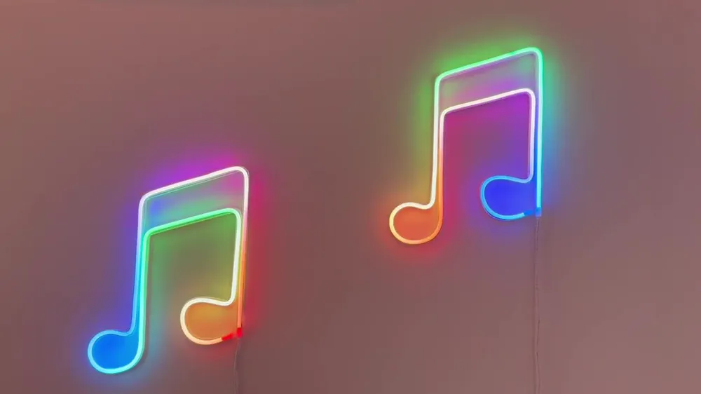 Twinkly Music Note Wall Art by NotAllowedToBeginWithUser_ MakerWorld ...