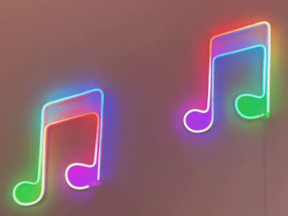 Twinkly Music Note Wall Art by NotAllowedToBeginWithUser_ MakerWorld ...