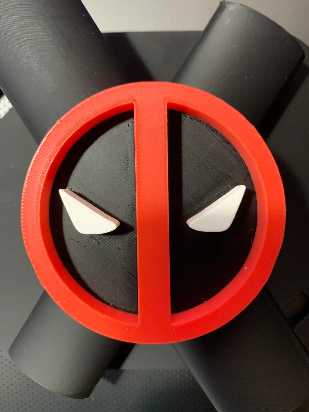 DEADPOOL LOGO (ams) - Free 3D Print Model - MakerWorld
