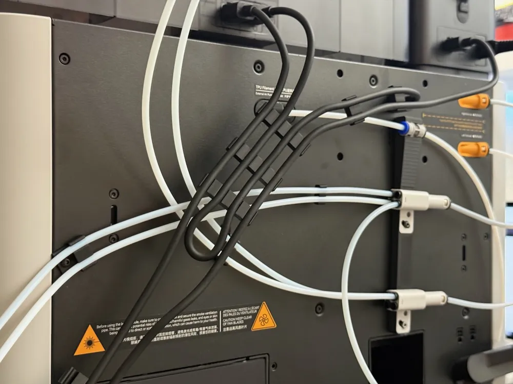 Mounts for AMS cables and PTFE tubes by _Panda_ MakerWorld: Download ...