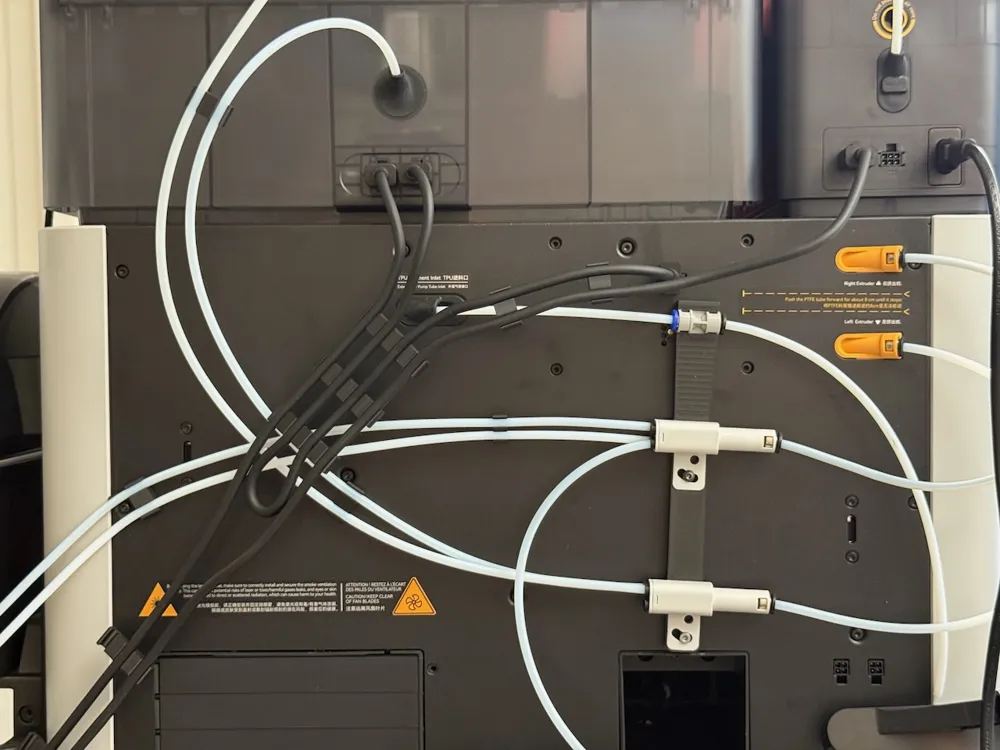 Mounts for AMS cables and PTFE tubes by _Panda_ MakerWorld: Download ...