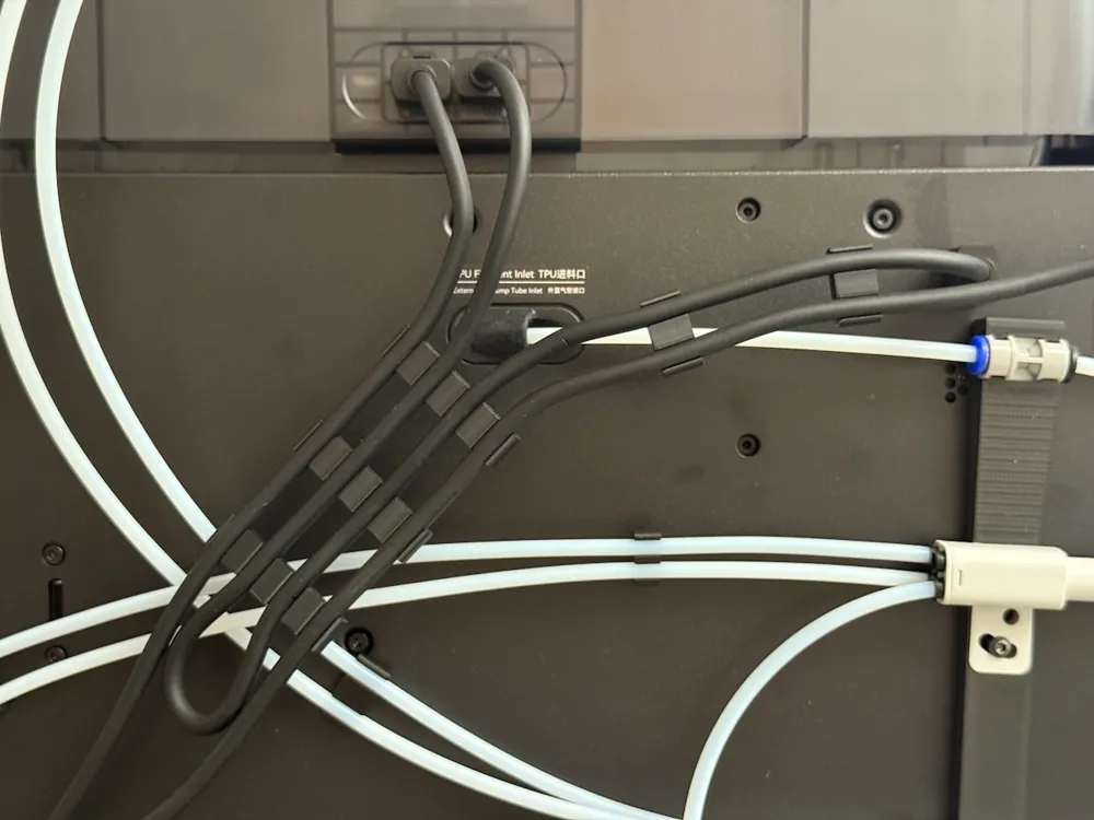 Mounts for AMS cables and PTFE tubes by _Panda_ MakerWorld: Download ...