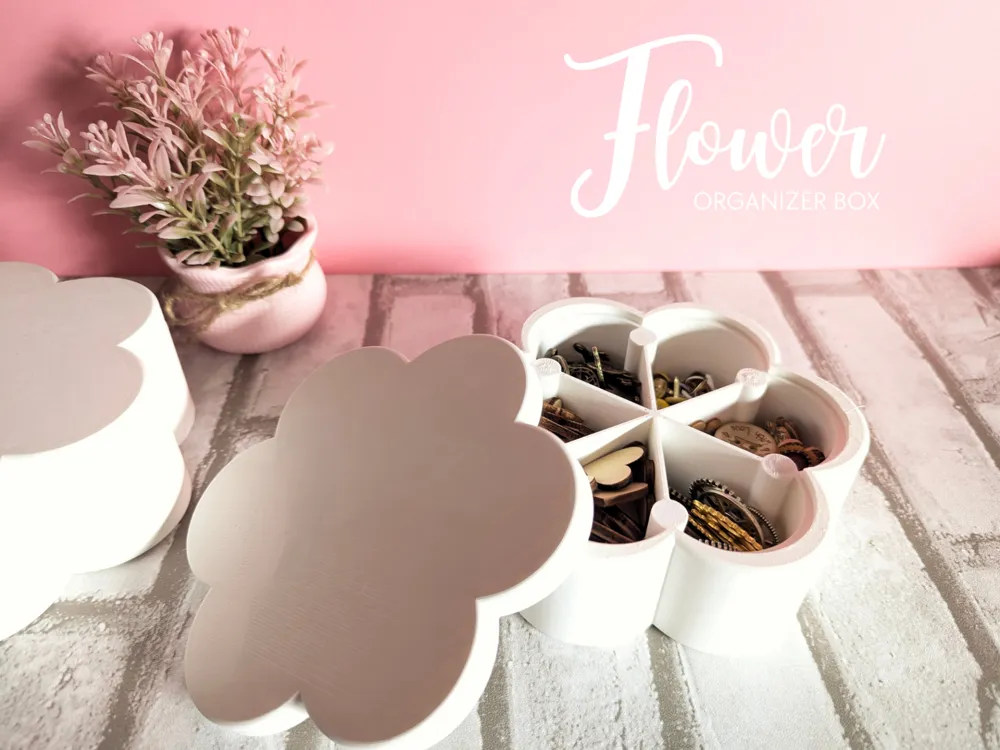 Flower Organizer Box by Plushie MakerWorld: Download Free 3D Models