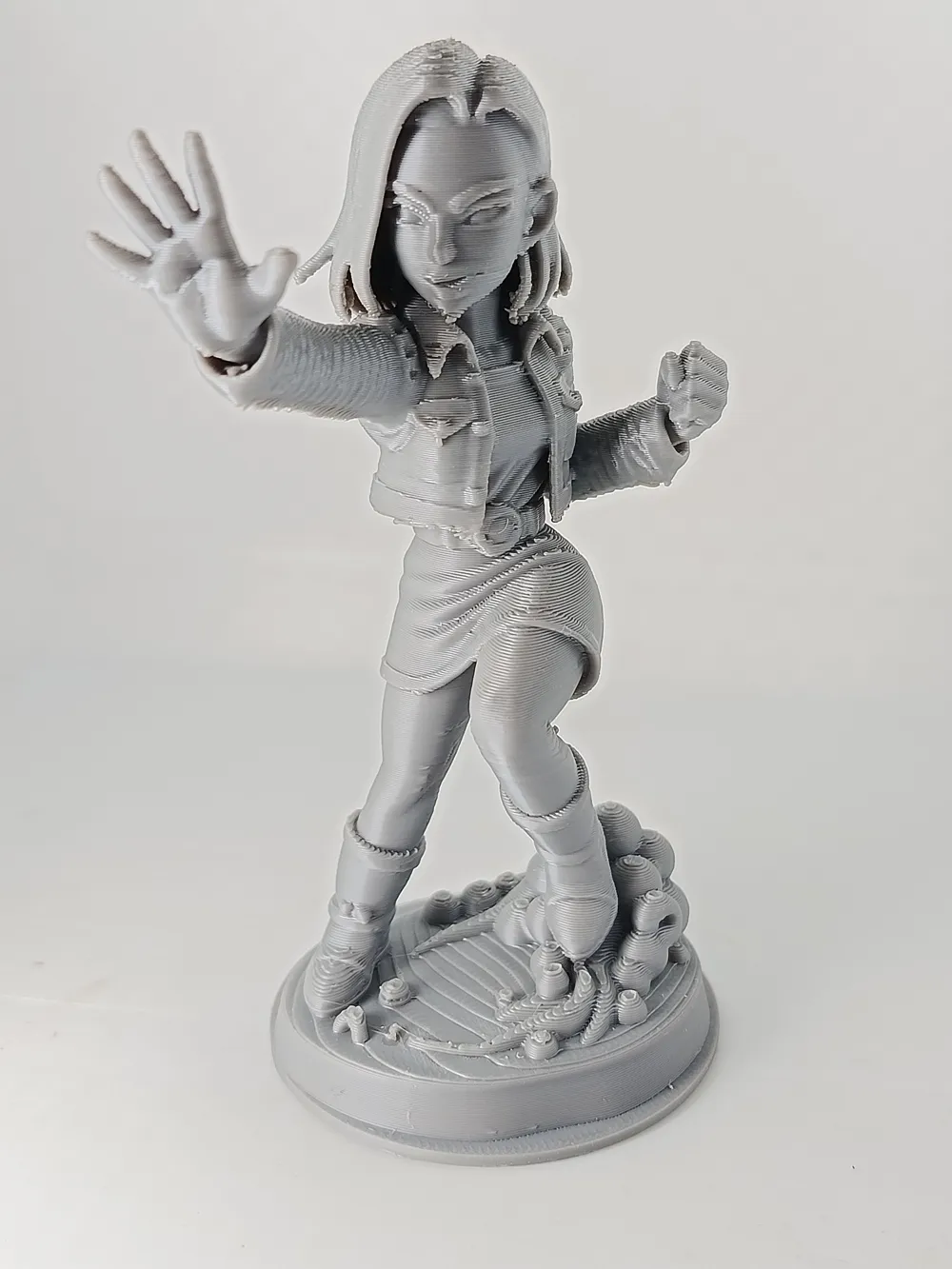 Android 18 Dragon Ball figurine - Free 3D Print Model - MakerWorld