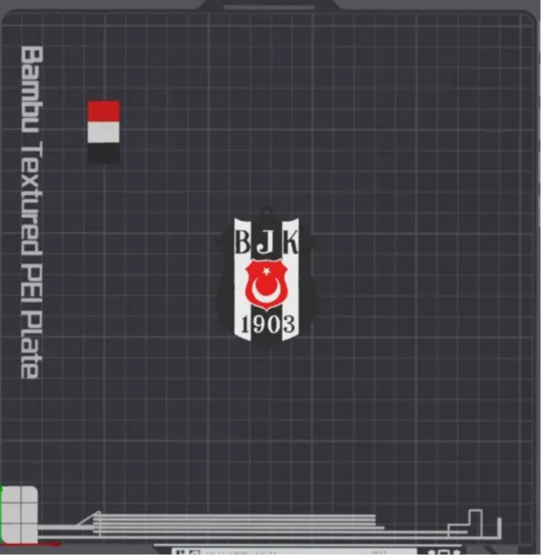 Besiktas JK Keychain by 5kyrunn3r - MakerWorld