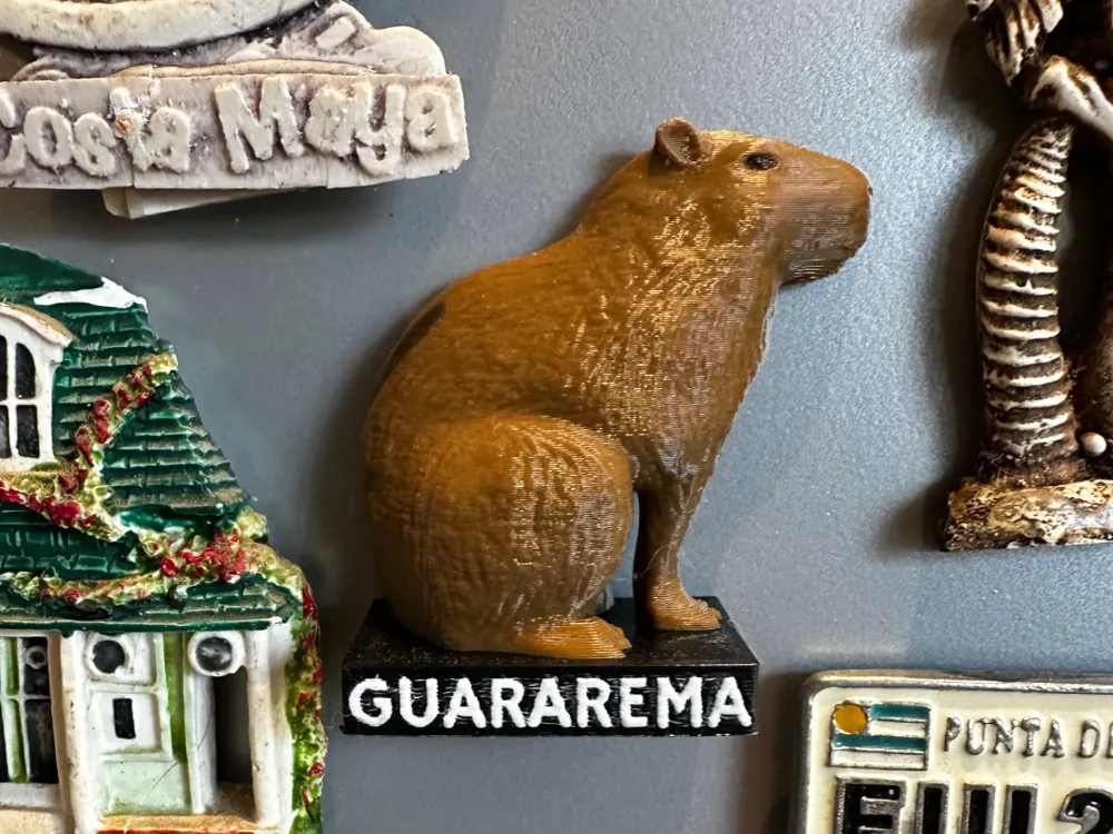 Capybara Magnete - Free 3D Print Model - MakerWorld
