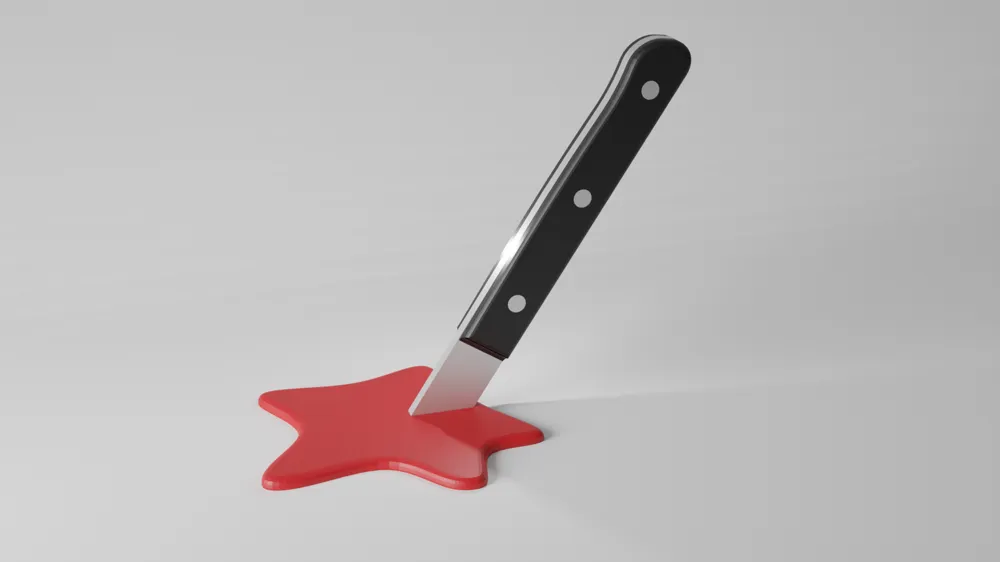Kitchen Knife Stab Magnetic Prop by s.oezguer - MakerWorld