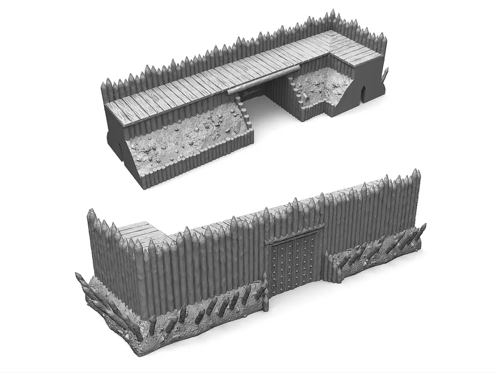 Modular Viking Palisade – 28mm Terrain by VogMan MakerWorld: Download ...
