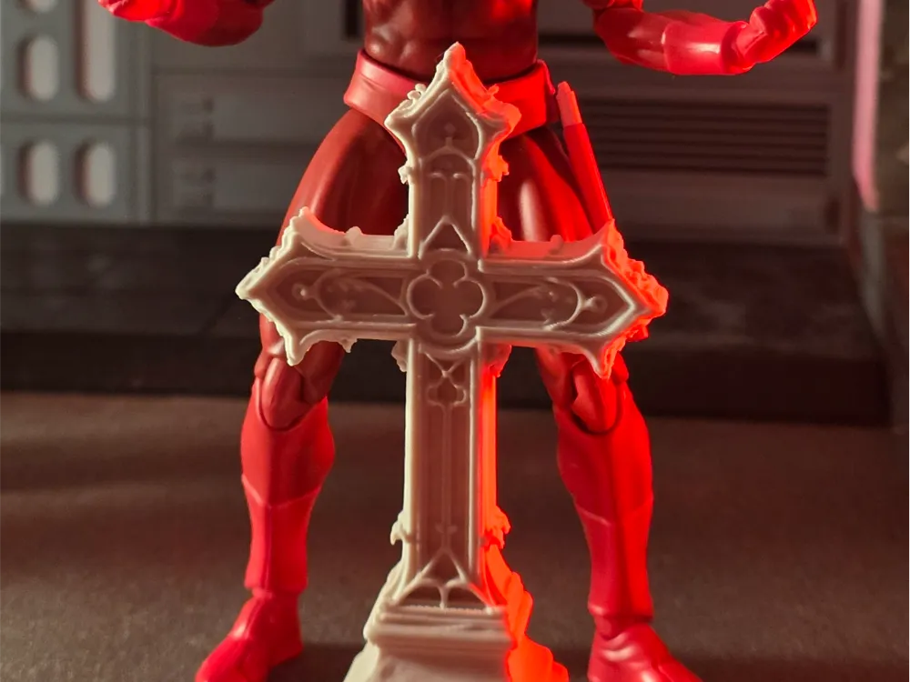 1/12 Gothic Stone Cross - Free 3D Print Model - MakerWorld