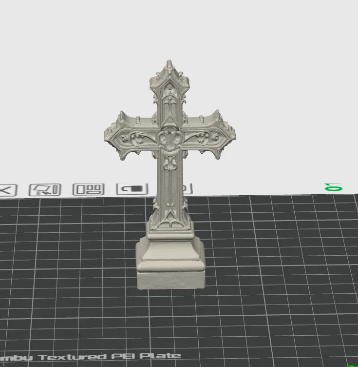 1/12 Gothic Stone Cross - Free 3D Print Model - MakerWorld