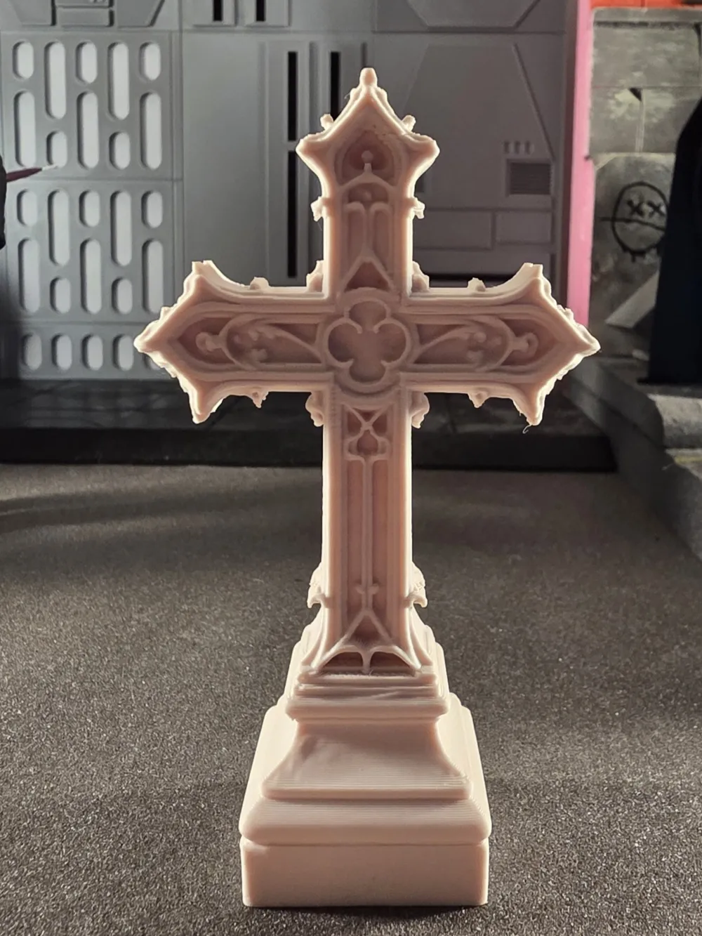 1/12 Gothic Stone Cross - Free 3D Print Model - MakerWorld