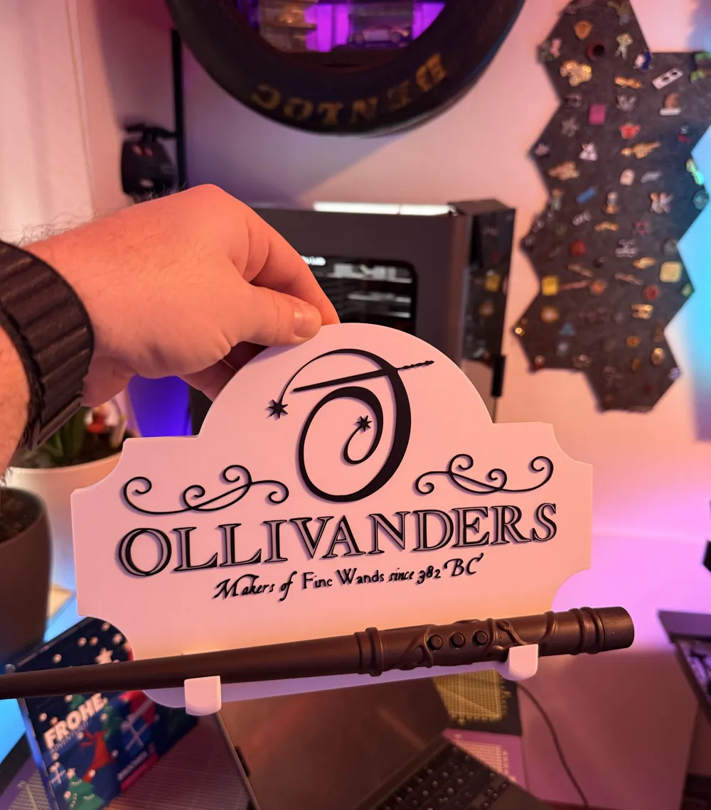 OlliVanders Wand Holder - Free 3D Print Model - MakerWorld