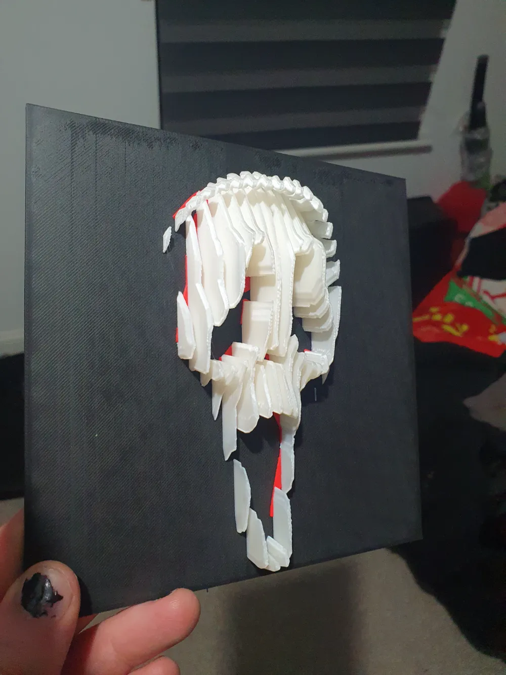 Bloody Ghostface Layer Art Decor - Free 3D Print Model - MakerWorld