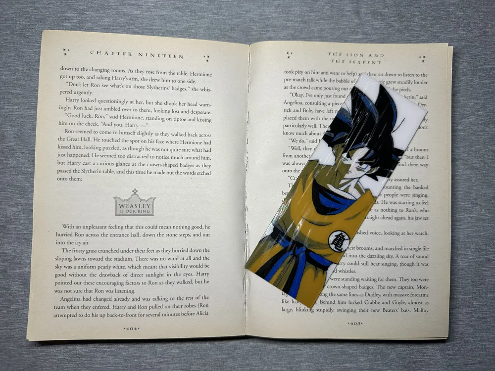Goku Bookmark - Flatforge by Hey Ben MakerWorld: Download Free 3D Models