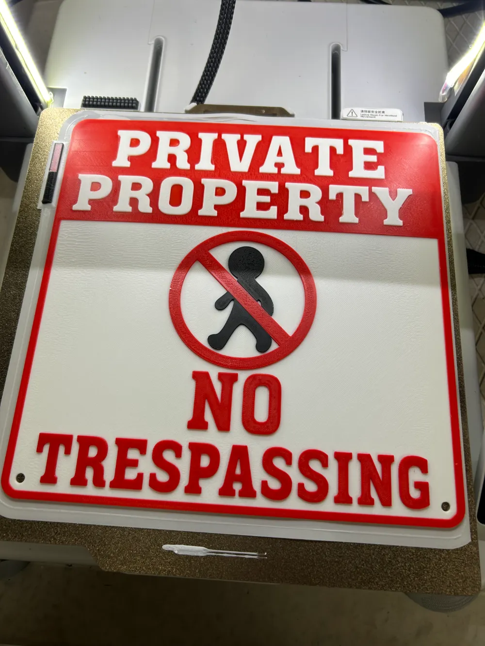 private property no trespassing sign by Throttle X design MakerWorld ...