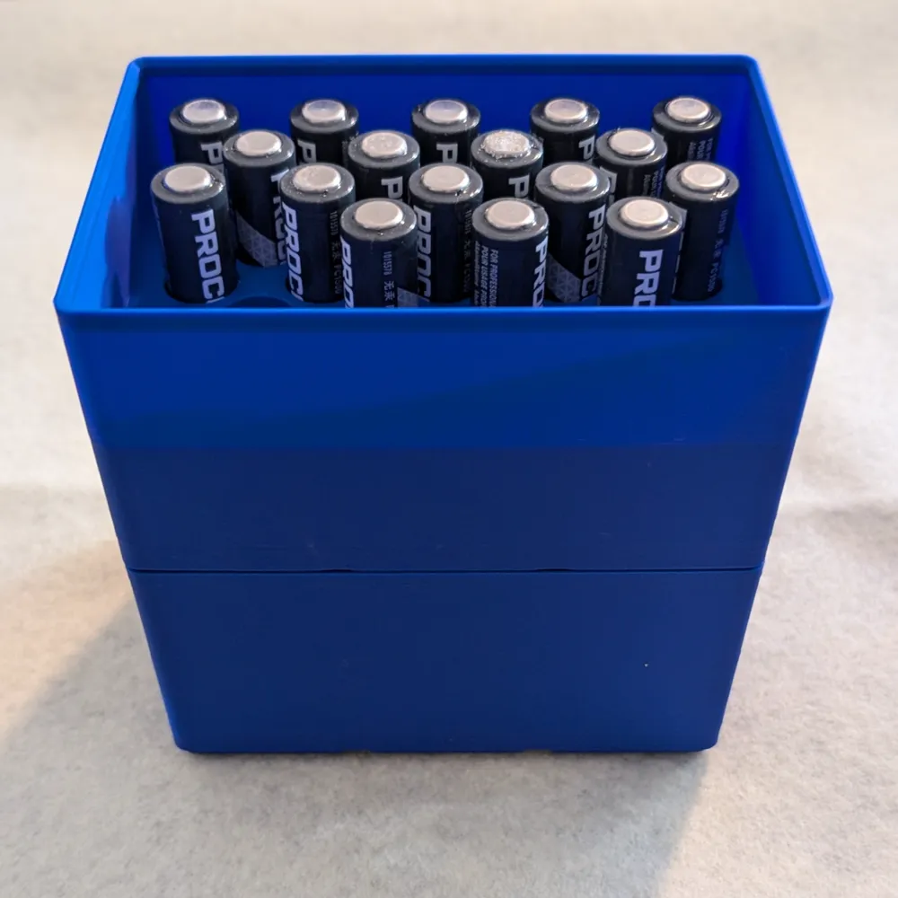 Stackable Gridfinity Battery Bin, AA, 3x2 by Redwood Craftworks ...