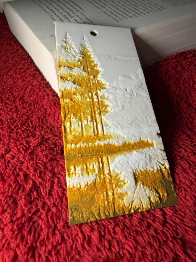 Nature Bookmark - Hue Forge - Free 3D Print Model - MakerWorld