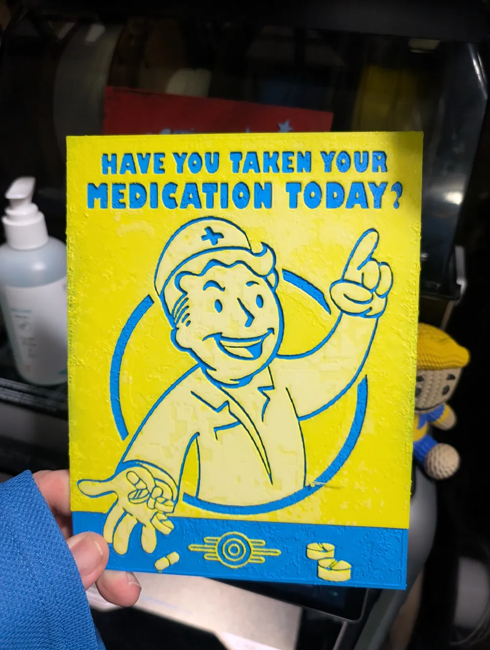 Fallout Medication Hueforge - Free 3D Print Model - MakerWorld