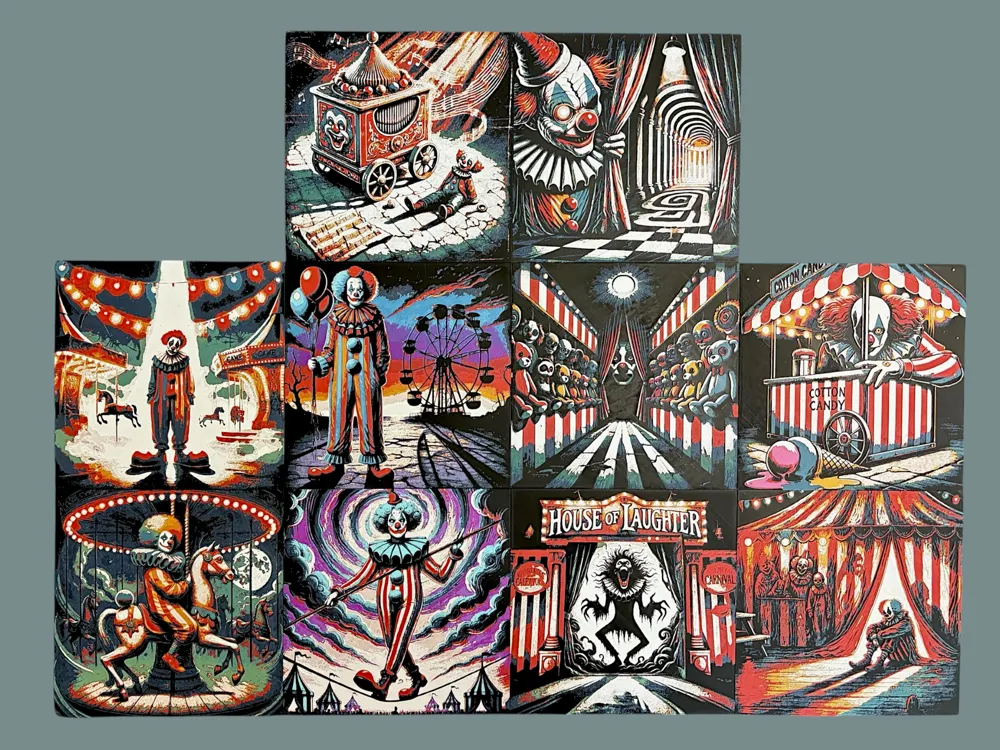 Prize Watcher Creepy Clown Halloween Hueforge by Manic 3D Prints ...