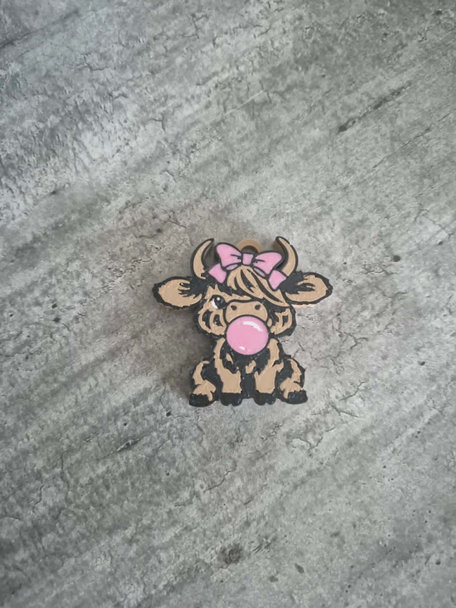 Bubble Highland Cow Can Tab Opener - Free 3D Print Model - MakerWorld