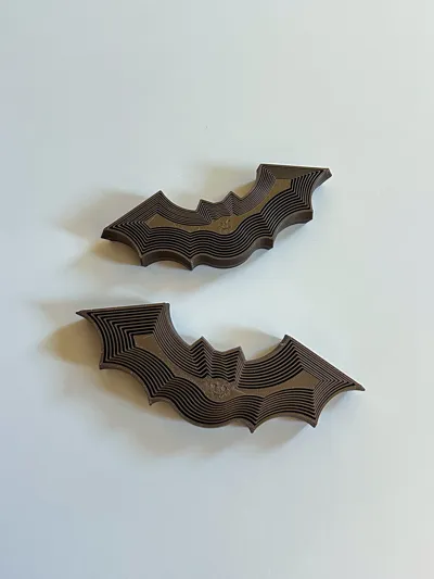 Bat Layered Fidget (2 Sizes) - Free 3D Print Model - MakerWorld