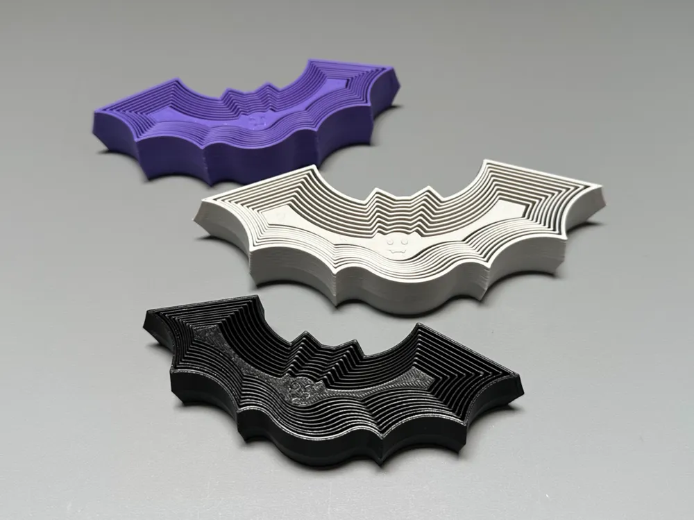 Bat Layered Fidget (2 Sizes) - Free 3D Print Model - MakerWorld