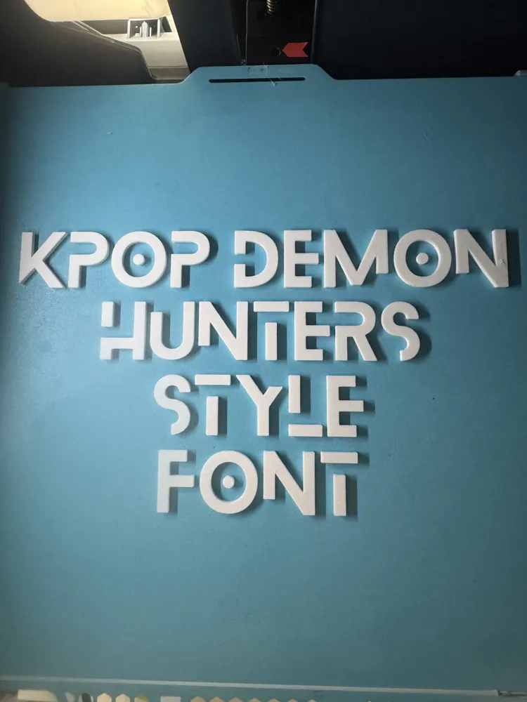 Kpop Demon Hunters Type Font - Full Alphabet by JDESIGNZ MakerWorld ...