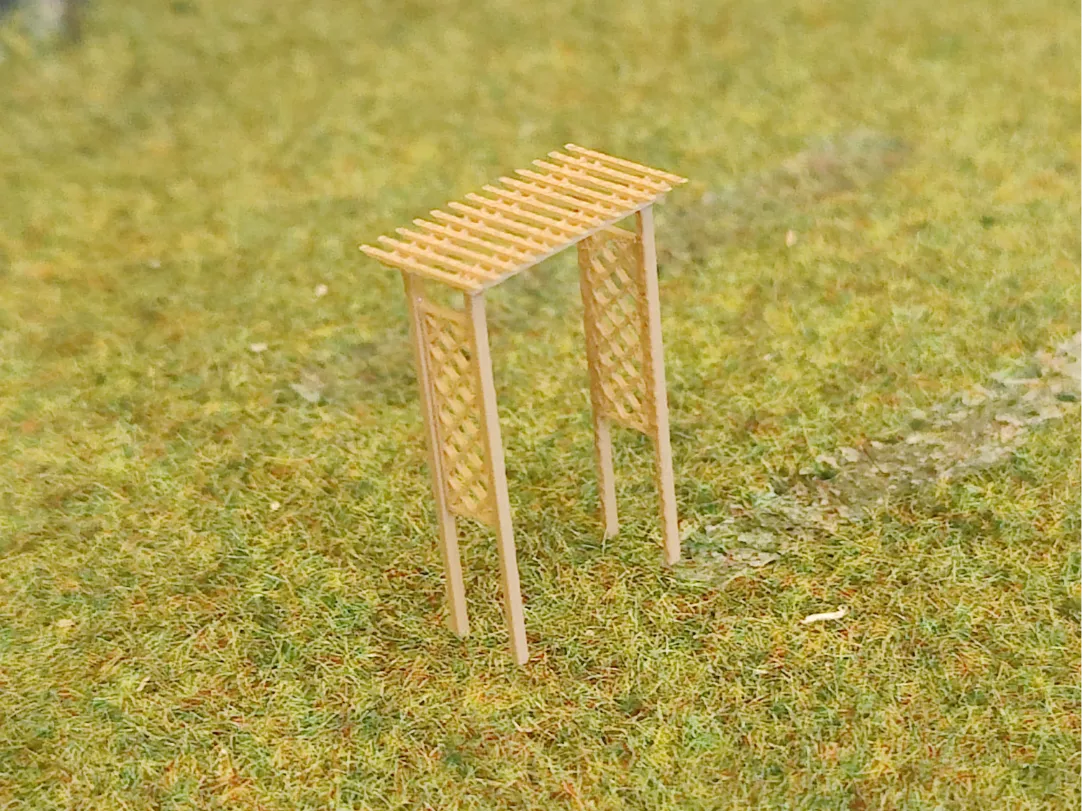 Pergola (1:87 Scale / HO Scale) - Free 3D Print Model - MakerWorld