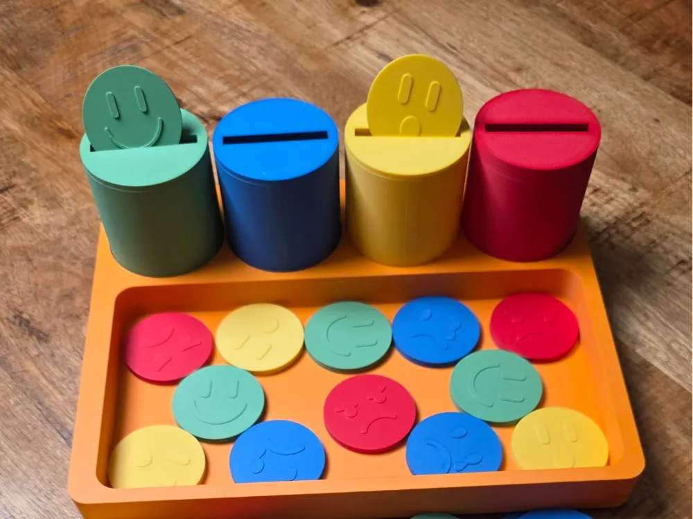 Emotion Sorting Set (NO AMS) - Free 3D Print Model - MakerWorld