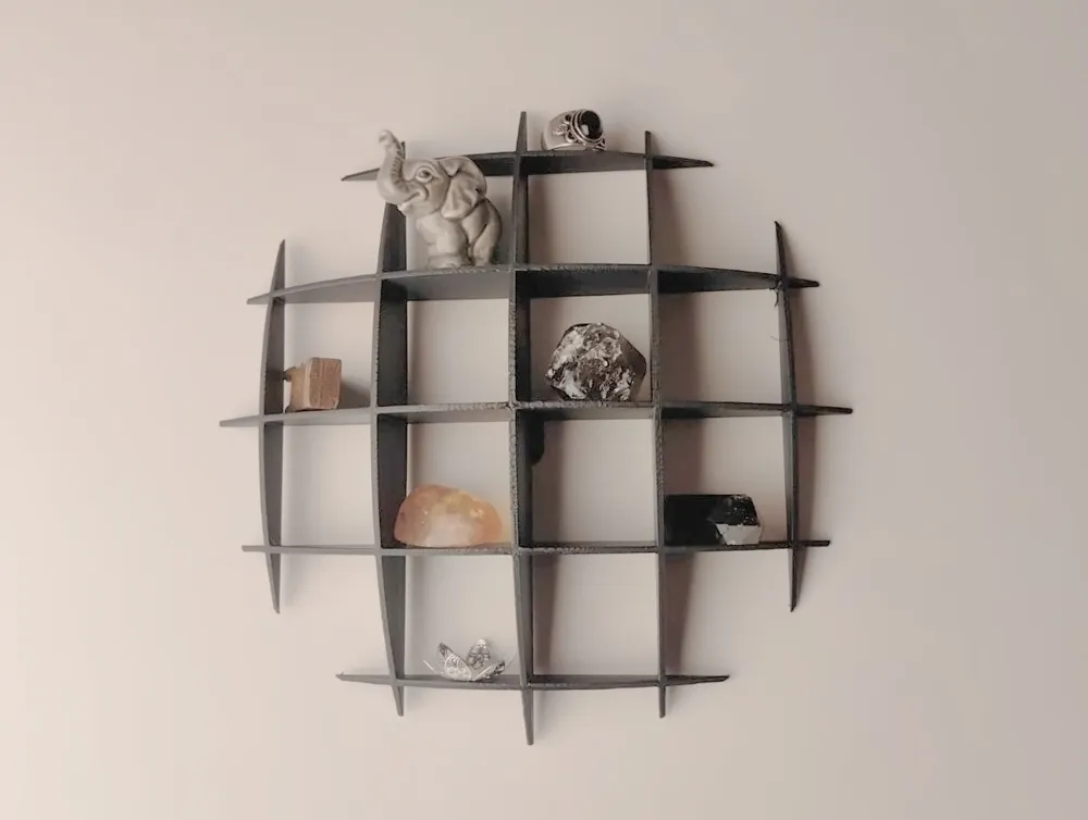 Tiny Trinket Shelf Round - Free 3D Print Model - MakerWorld
