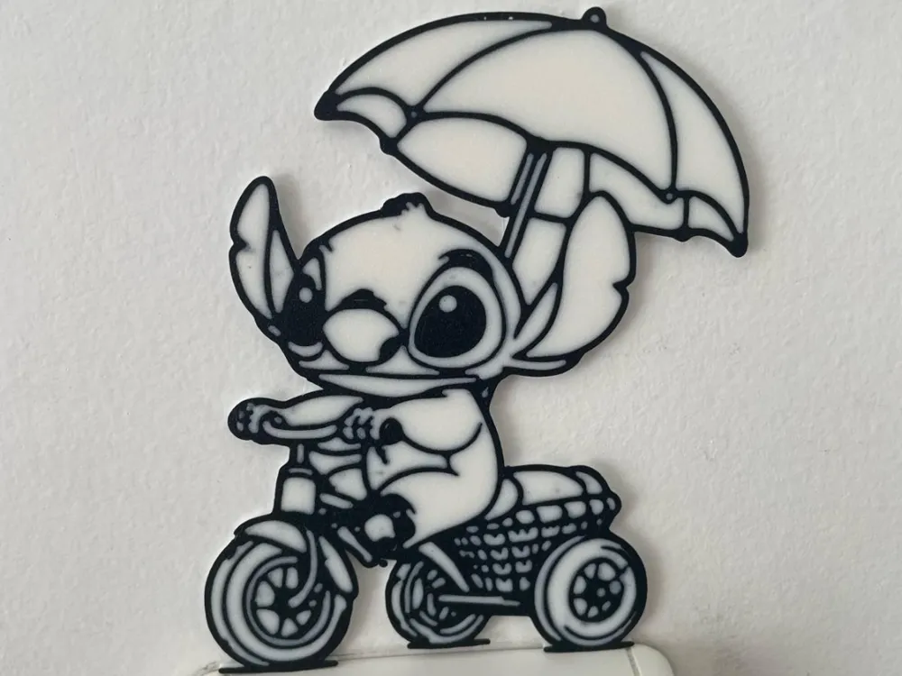 Stitch bike and Umbrella by Artist3d - MakerWorld